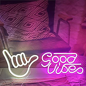 led Hand Shape Finger Neon Sign Lights Decorative Neon Lights for Home Bedroom Bar Restaurant Christmas Birthday Party Gift Art Wall Decoration Light-White