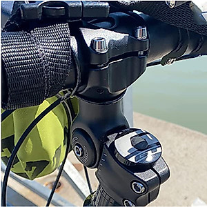 Azarxis 25.4mm 31.8mm Stem 90mm 110mm 120mm 130mm 0-60 Degree Adjustable Bike Stem Mountain Bike Stem Short Handlebar Stem for Bicycle, Road Bike, MTB, BMX, Cycling (A -【60°】25.4 x 130mm)