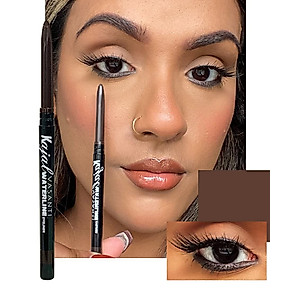 VASANTI Kajal Waterline Eyeliner Pencil - Long-lasting, Waterproof, Smudge-proof, Safe for Sensitive Eyes, Waterline Eye Liner - Opthalmologist Approved and Tested (Rich Brown)