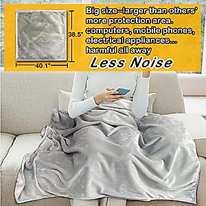 MEIMING Fara Day Blanket for Belly, 38.5IN * 40IN Faraday Blanket for Infants and Children Blanket, Two Sides Using Pregnancy Protection Blanket (38.5IN * 40IN)