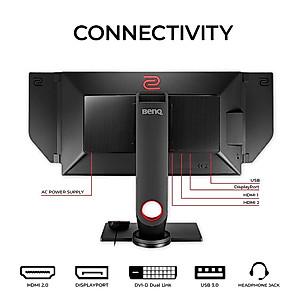 BenQ ZOWIE XL2536 24.5 inch 144Hz Gaming Monitor | 1080p 1ms | Dynamic Accuracy & Black Equalizer for Competitive Edge | S-Switch for Custom Display Profiles | Shield (Renewed)