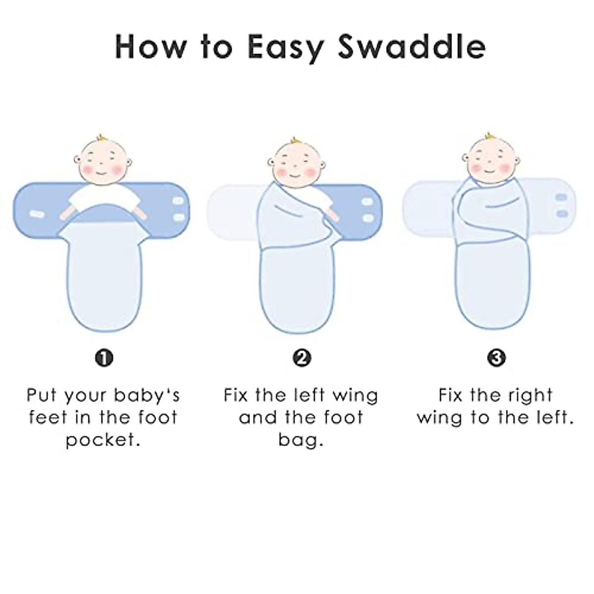 ZIGJOY Swaddle Blanket Cotton Knit Baby Wrap,1.0 Tog Newborn Wearable Swaddle Sleep Sacks，Adjustable 2 Pack Infant Sleep Sack for Baby Boy Girl（0-3Months Baby Green）