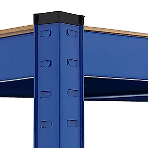 YouseaHome 5 Tier Garage Shelving Units ,Heavy Duty Racking,148H x 70W x 30D,Shelves for Storage 5 Bay,Capacity 150KG,for Workshop, Shed, Office,Blue