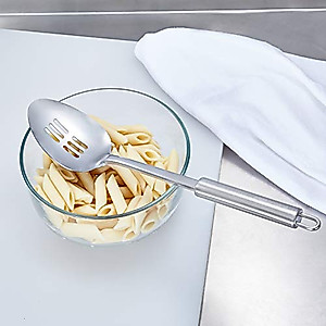 AmazonCommercial Stainless Steel Spoon, Slotted