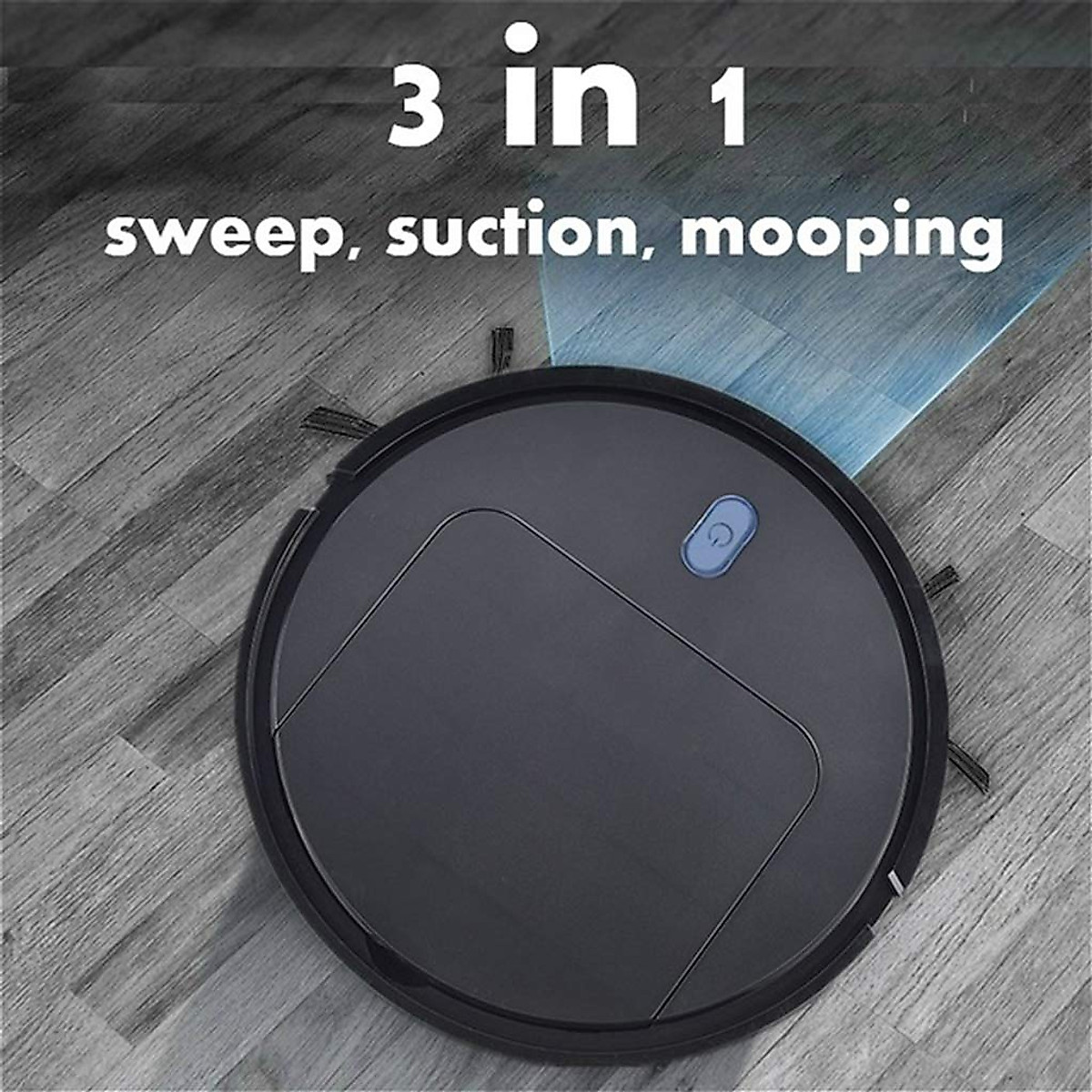 LOVIVER Robot Vacuum Cleaner, Super-Thin,Quiet, Self-Charging Robotic Vacuum Cleaner, Cleans Hard Floors to Medium-Pile Carpets - Black
