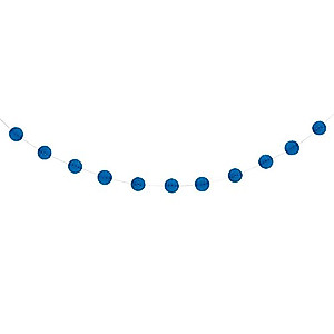 Unique Industries, Honeycomb Ball Garland, Party Supplies - Royal Blue, 7 Feet (63377)