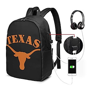 VNCXCNCN I Love TEXAS Laptop Backpack Classic Backpack Band Elements Travel Backpack Sports Backpack With USB port