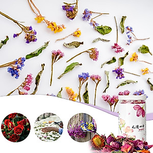 5.5 Oz Natural Flower & Herb Hamster Bedding, Small Animal Soft Flower and Dried Fruit for Hamster Cages and Habitat Decor, Flower Bedding Odor Control for Hamster Chinchilla and Other Small Pet