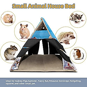 enheng Small Pet Hideout Beautiful Greek Architecture Santorini Volcano Cyclades Caldera Island Hamster House Guinea Pig Playhouse for Dwarf Rabbits Hedgehogs Chinchillas