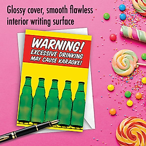 0433 Karaoke Unique Funny Birthday Card with Envelope