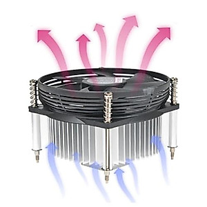 A93 CPU Cooler Radiator - 95mm Cooling Fan & Aluminum Heatsink - for Intel CPU Socket LGA775 (A93)