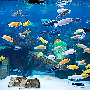 Yzzsjc 20pcs Aquarium Filter Media Bags High Flow Fish Tank Mesh Filter Bags 8x6inch Coarse Mesh Bags Reusable Filter Bags with Plastic Zipper for Biospheres,Ceramic Rings(Black)