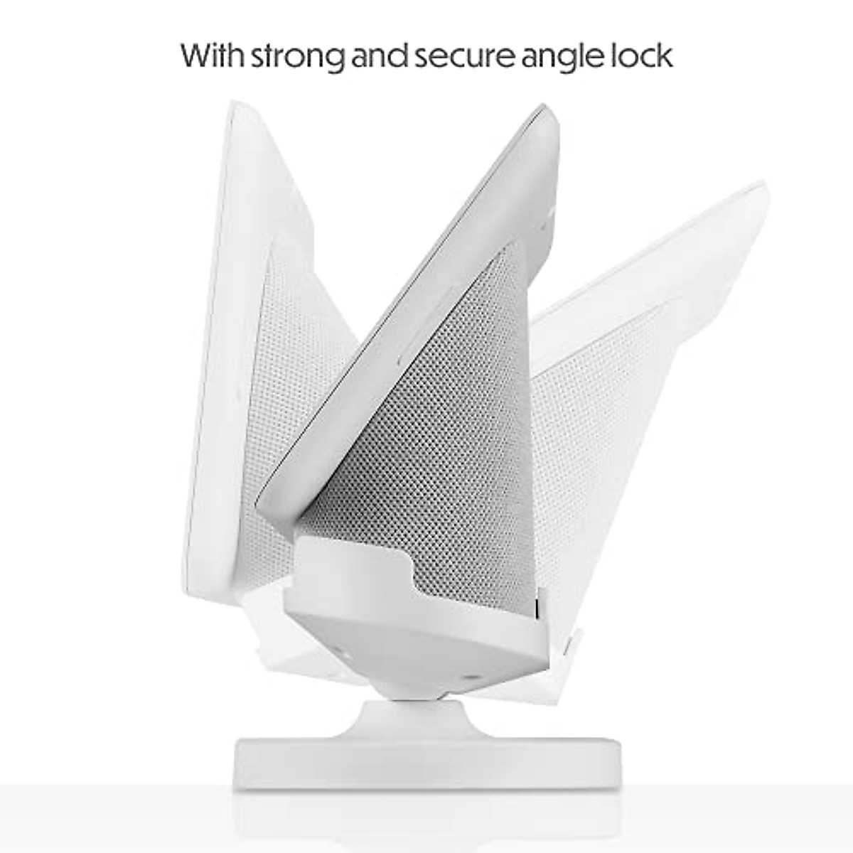 Wasserstein Adjustable Stand for Google Nest Hub (2nd Gen) - Made for Google (Chalk)