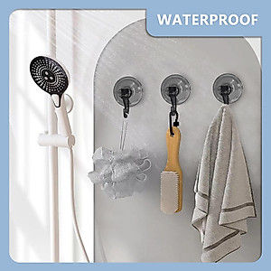 CozyBlue Suction Cup Hooks for Shower and Kitchen 3 Packs Heavy Duty and Easy to Removable