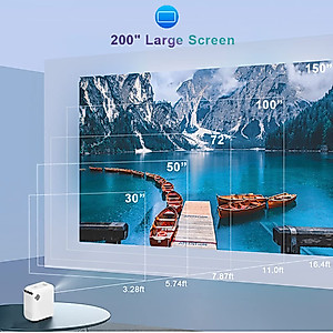 FLZEN 1080P Native Portable WiFi Projector, 4500 Lumens Wireless Home Theater Projector with Screen Mirroring & Casting, Upright Design & Bluetooth Speaker Mode