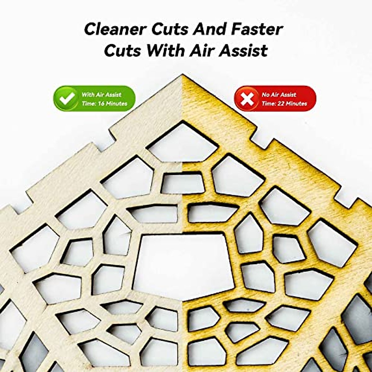 Atomstack Air Assist Pump by UESUIKA, Air Assist Kit for Laser Cutter and Engraver Machine, Cleaner Cutting Object Edges with Airflow 10-30L /Min