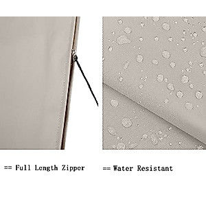 Garden Balsam Umbrella Cover for 6ft to 9ft Patio Umbrellas, Waterproof and Durable Market Umbrella Cover with Zipper and Rod