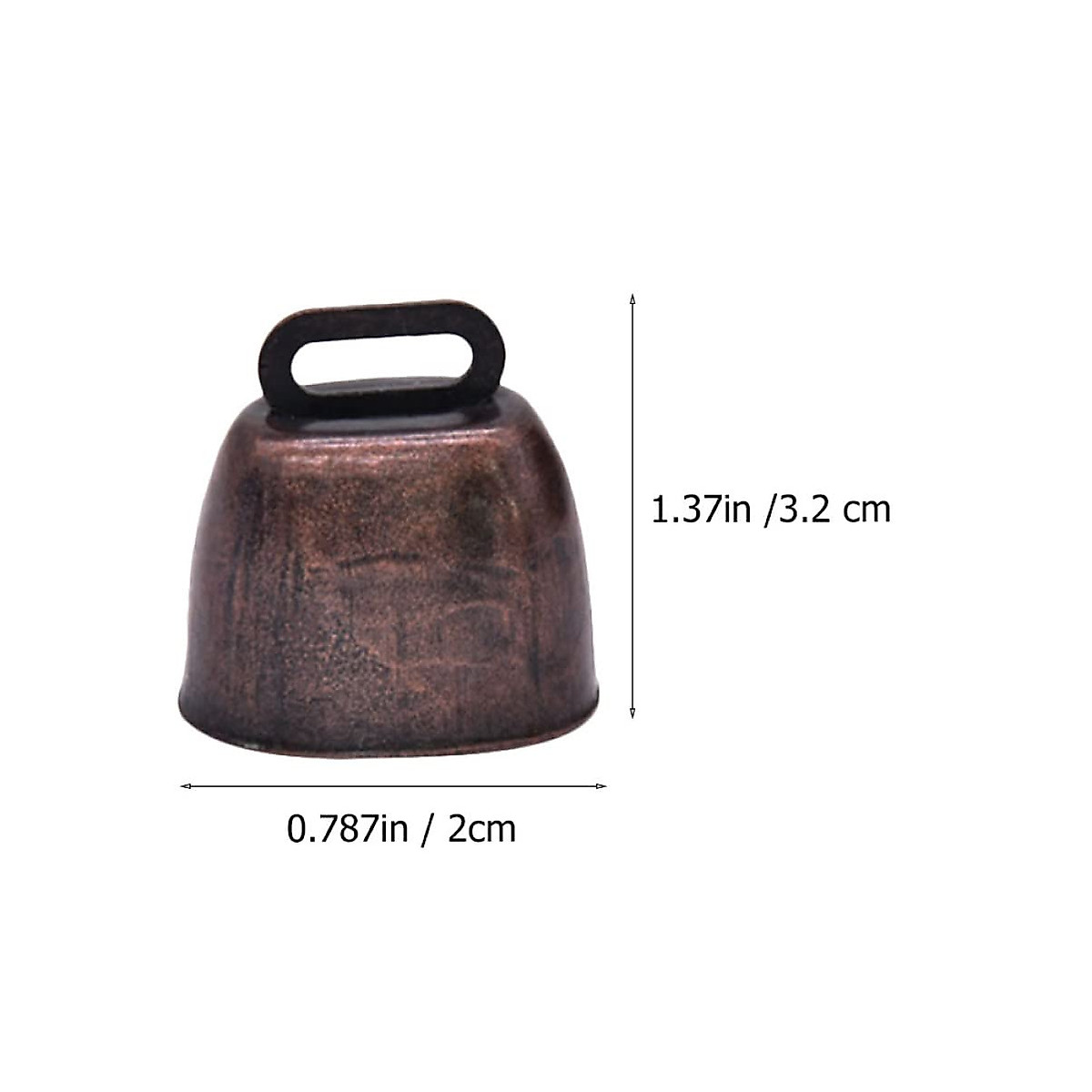 SEWACC 12 pcs Cow Horse Farm Animal Bell Cow Bell Sheep Bells Sheep Grazing Copper