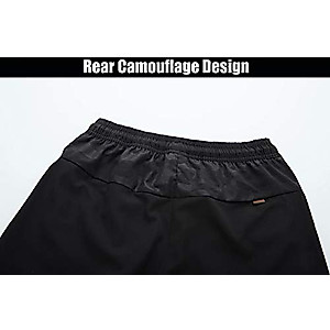 MAGCOMSEN Running Pants Men Zipper Pockets Track Pants Summer Pants Hiking Pants Quick Dry Pants Active Pants Training Pants Men Sweatpants for Men Army Green