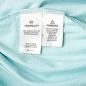HonestBaby Baby Organic Cotton Fitted Crib Sheet (Pack of 2)