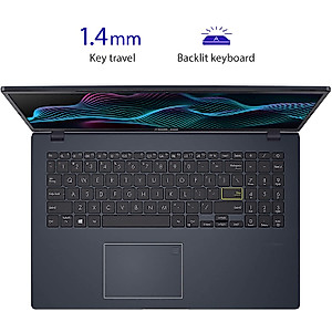 2022 ASUS L510 Ultra Thin Laptop, 15.6" FHD Display, Intel Celeron N4020 Processor, 4GB RAM, 256 GB Storage, 8Hrs+ Battery Life, Backlit Keyboard, Windows 10 Home + 1 Year Microsoft 365, Star Black