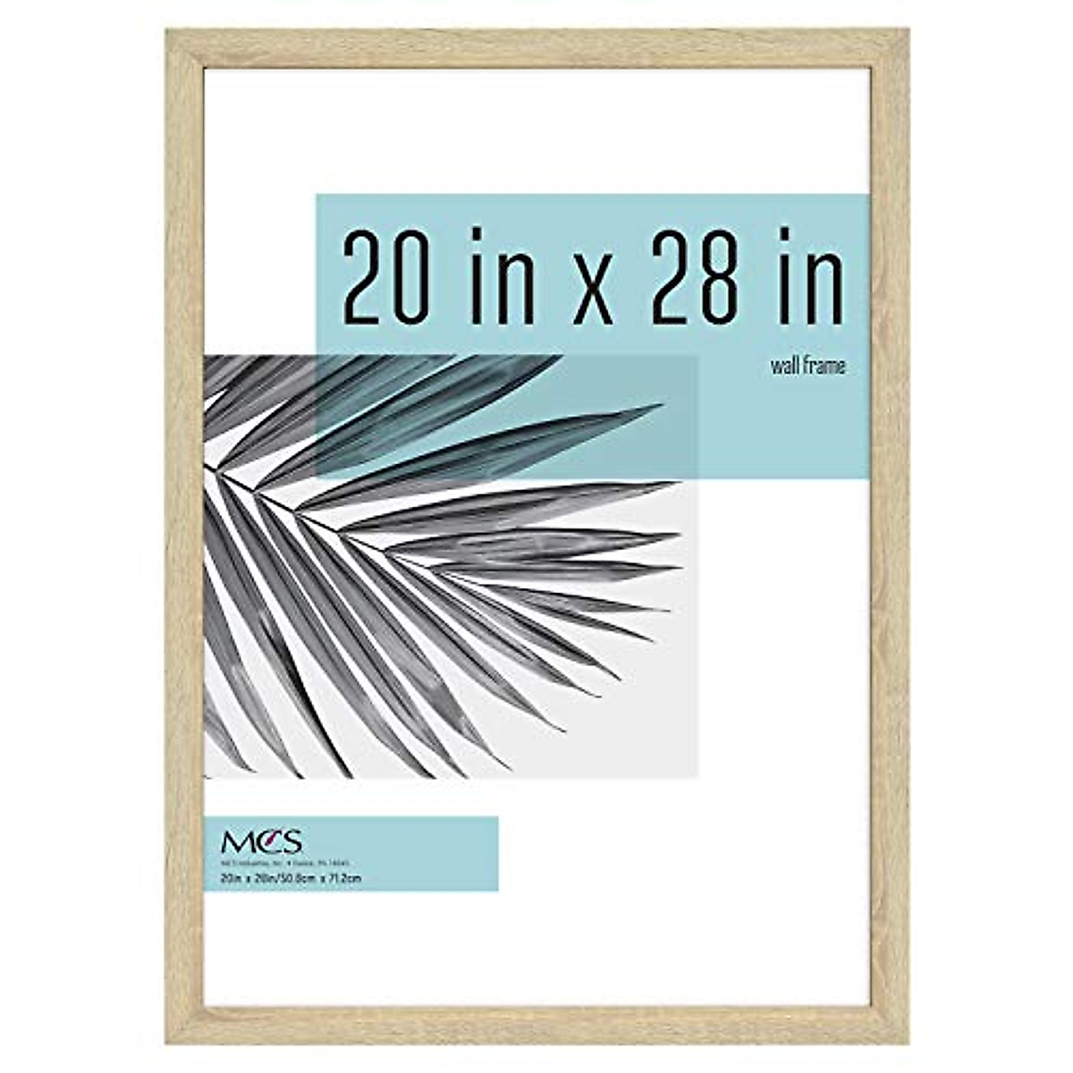 MCS Studio Gallery Frame, Natural Woodgrain, 20 x 28 in, Single