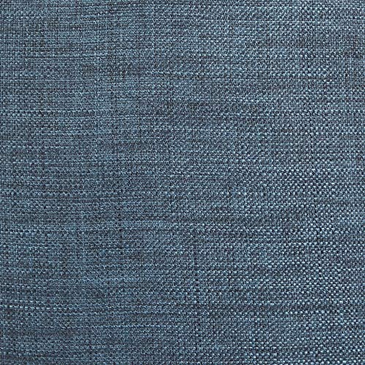 FIRST HILL FHW Round Storage Ottoman with Removable Lid Blue fabric