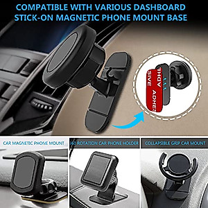 AZXYI Very High Bond Car Adhesive, 9 PCS Dashboard Sticky Adhesive Replacement, Double Sided Sticky Pads Sticker Tapes for Mounting Windshield Dashboard Magnetic Phone Car Mount and Dash Cam