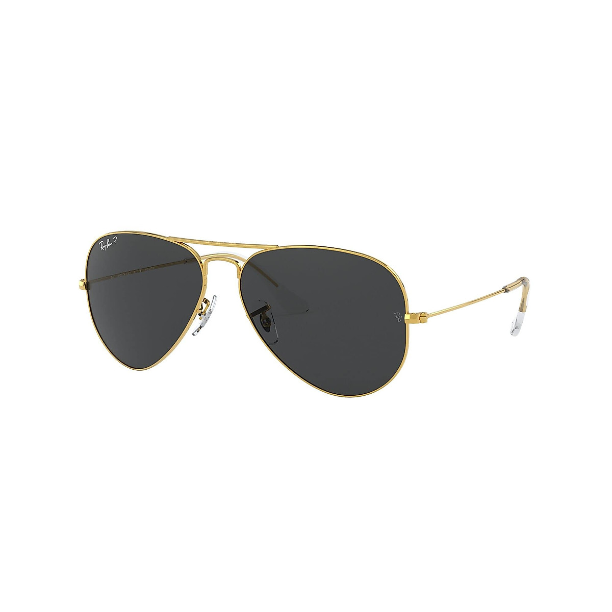 Ray-Ban RB3025 Classic Aviator Sunglasses, Legend Gold/Polarized Black, 62 mm