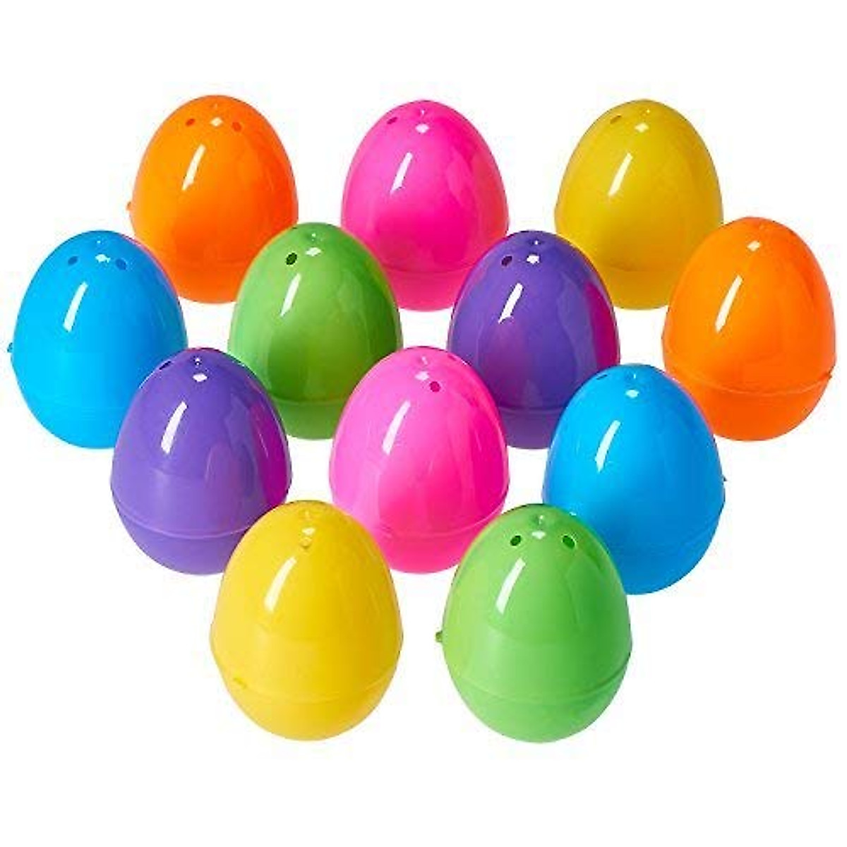 PREXTEX Stuffed Easter Eggs with Mini Pull-Back Car Inside - Plastic Easter Eggs Stuffed - Easter Egg Fillers for Toddlers - Easter Toys Basket Stuffers/Fillers - Easter Gift/Presents Stuffed Eggs