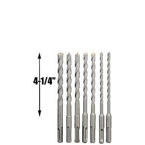 Steel Dragon Tools 20 Piece SDS Rotary Hammer Concrete Masonry Carbide Tipped Drill Bit Set fit Milwaukee Hilti Bosch