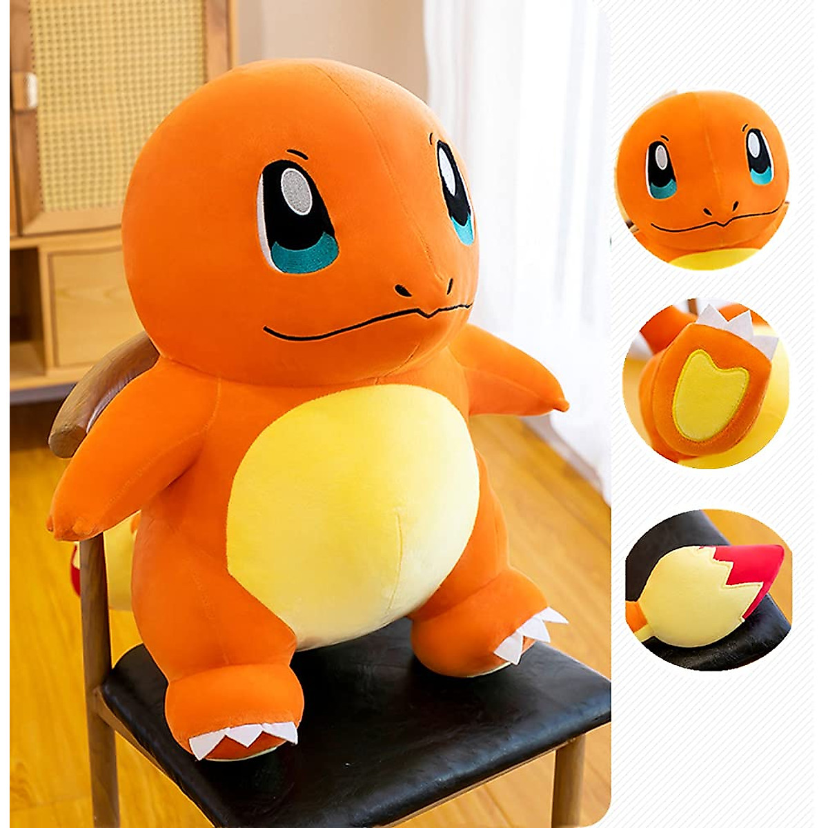 CHAOZI0 All Stars, Fire Dragon Plush Toy, Plush Stuffed Animal Dinosaur Plush Toy, Fire Dragon Toy Height (12inches)