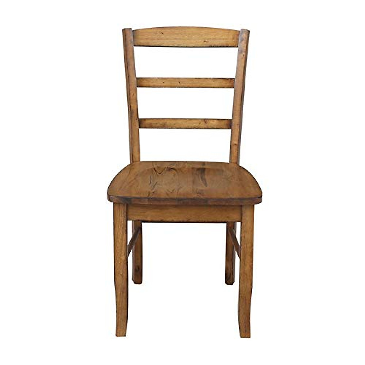 International Concepts Set of Two Madrid Ladderback Chairs, Pecan