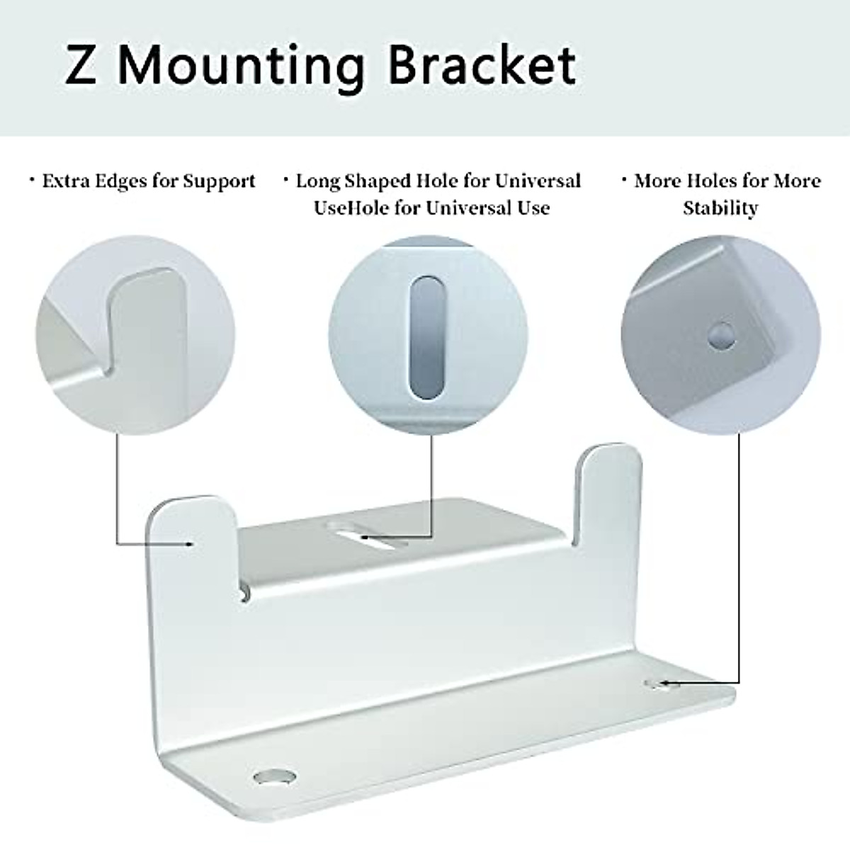 WHS-Solarlive Z Brackets Solar Panel Mounting, Lightweight Aluminum Corrosion Free Construction for RVs, Trailers, Boats and Other Off Gird Roof Installation, 16 Units per Set