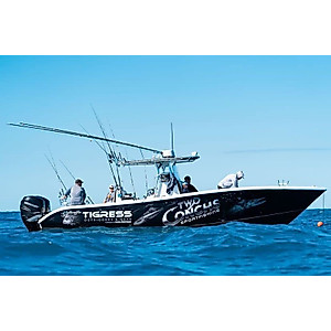 Tigress XD Telescoping Aluminum 15’ Outrigger with 1-1/8" Base OD, Ideal for Sport Fishing Boats up to 40 feet, Features Tigress XD 316 Stainless Steel for Durability