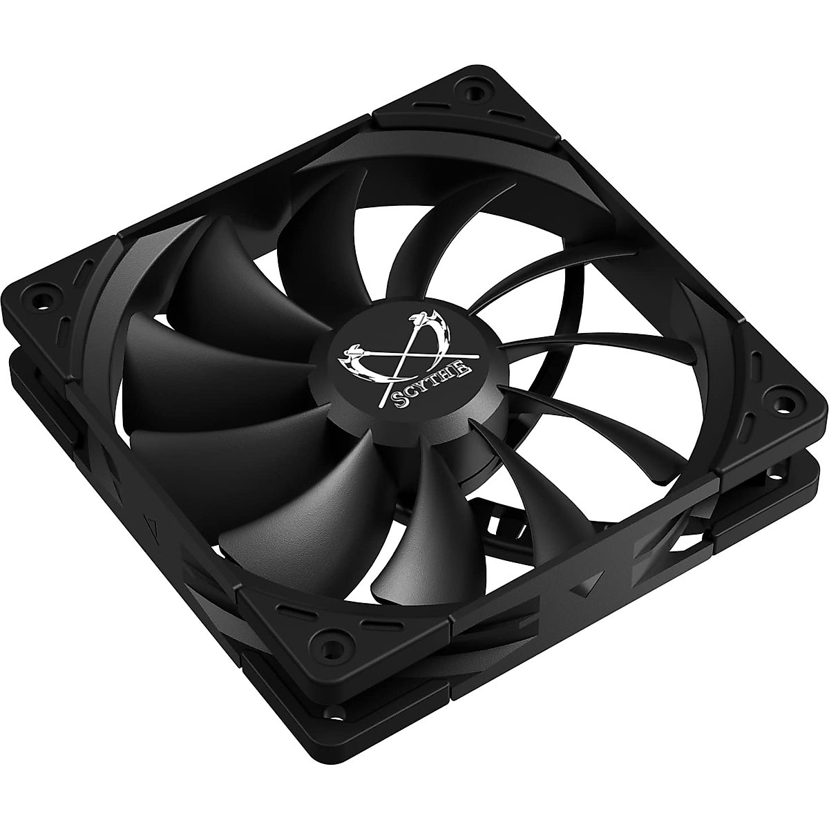 Scythe Kaze Flex II 120 PWN, 120mm x 25mm Air Flow Optimized Quiet Operating Computer Case Fan, Fluid Dynamic Bearing, 4-Pin Connector, Single Pack (Standard Edition - 1500 RPM)