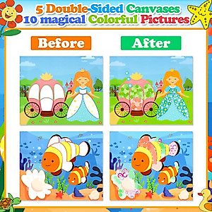 Dot Sticker Art, Crafts for Kids Ages 4-8, Toddler Arts and Crafts Kit for Toddlers-Easy Art Activity Craft for Toddlers Ages 3 to 7-Builds Fine Motor Skills & Hand-Eye Coordination, Toddler Crafts