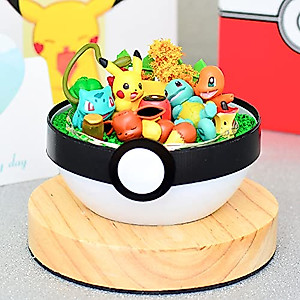 Acinolita Cool Lights for Bedroom - LED Night Light Pokeball Terrarium Light Up Ball for Bedroom Decorations, Christmas Gifts & Birthday & Valentine's Day Gifts for Adults Kids Girl Boy Women Men