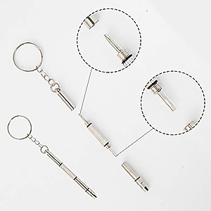 VAPKER 1000pcs Micro Eyeglass Sunglass Repair Screws, Nuts Assortment Stainless Steel Screws for Spectacles Watch with (Screwdriver)