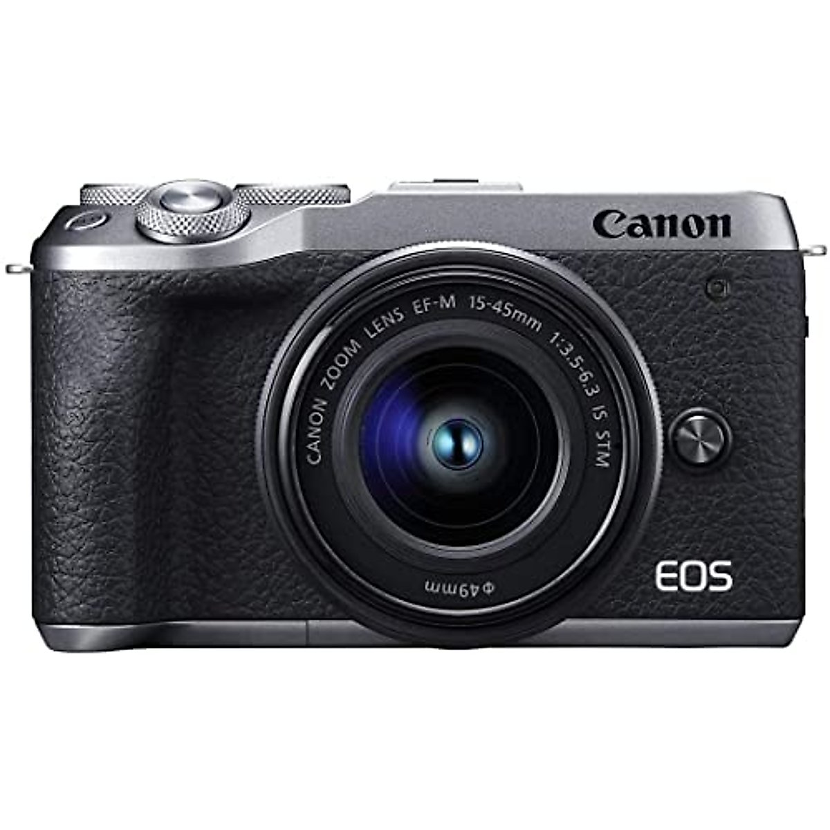 Canon EOS M6 Mark II Mirrorless Camera for Vlogging + 15-45mm Lens, CMOS, APS-C Sensor, Dual Pixel CMOS Auto Focus, Wi-Fi,Bluetooth and 4K Video