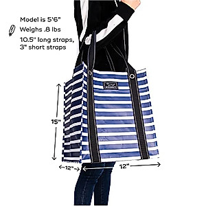 SCOUT Bagette Market Tote, Large Reusable Grocery Bag with Burst-Proof Bottom