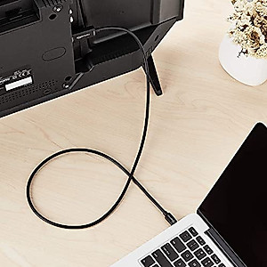 Amazon Basics Mini DisplayPort to HDMI Display Adapter Cable 4K@60Hz - 3 Feet, Black