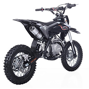 X-PRO Storm 125cc Zongshen Engine Kids Dirt Bike Pit Bike Youth Dirt Pit Bike with 4-Speed Manual Transmission, Big 14"/12" Tires! (Blue)