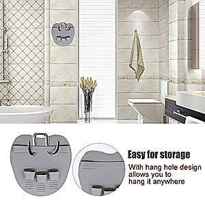 1 Pack Soft Silicone Shower Brush Body Wash Bath Exfoliating Skin Massage Scrubber, Dry Skin Brushing Glove Loofah, Fit for Sensitive and All Kinds of Skin