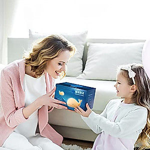 WoneNice Silicone Night Light, Kids Night Light for Bedroom, 7-Color Breathing Modes, Touch Sensor Control, USB Rechargeable Cute Night Lights for Kids Room