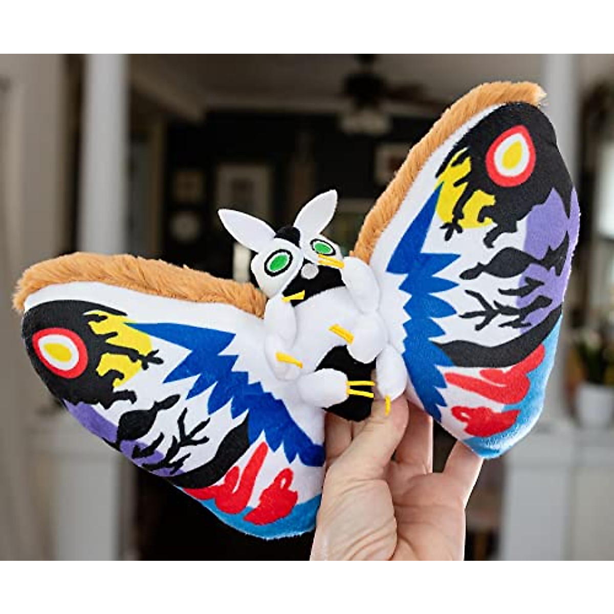 Godzilla Rainbow Mothra 10-Inch Character Plush Toy | Cute Plushies and Soft Stuffed Animals, Kids Room Decor Accessories | Kaiju Monster Gifts and Collectibles