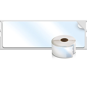 DYMO LW Mailing Address Labels for LabelWriter Label Printers, Clear, 1-1/8-Inch x 3-1/2-Inch, Self-Adhesive, 1 Roll of 130