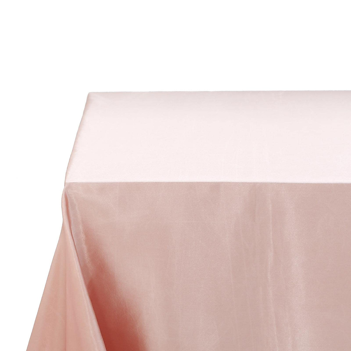 Tableclothsfactory 90x132 Rectangle Dusty Rose Wholesale Satin Tablecloth Banquet Linen Wedding Party Restaurant Tablecloth