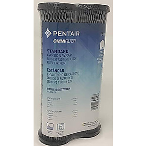Omnifilter Standard T01 Omni TO1 Whole House Replacement Under Sink Water Filter Carbon Wrapped Cartridge (2-Pack) Chlorine Taste Odor Sediment TO1 T01 (Twin Pack) Water Filter Newest Model