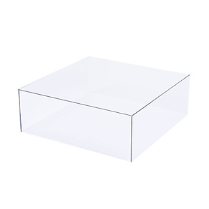 Balsa Circle 14-Inch Clear Acrylic Display Box Cake Stand Centerpiece Pedestal Riser Party Wedding Decorations Supplies
